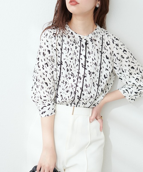 natural couture 「natural couture」 7分袖ブラウス FREE ホワイト レディース : ZOZOTOWN ...