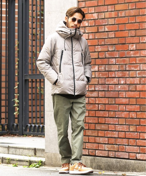 Yahoo!オークション - 「roshell」 ダウンジャケット SMALL カーキ メ...