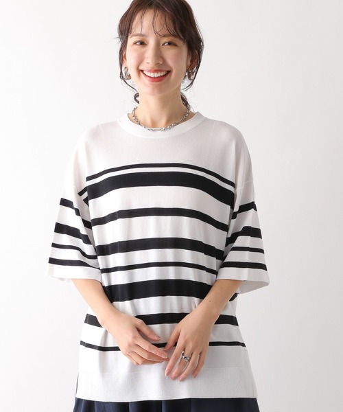 ニット 14ゲージ5分袖クルーネック 987572 :82227903:ZOZOTOWN Yahoo!店 - 通販 - Yahoo!ショッピング