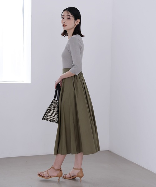 Yahoo!オークション - 「LAKOLE」 フレアスカート MEDIUM カーキ レデ...