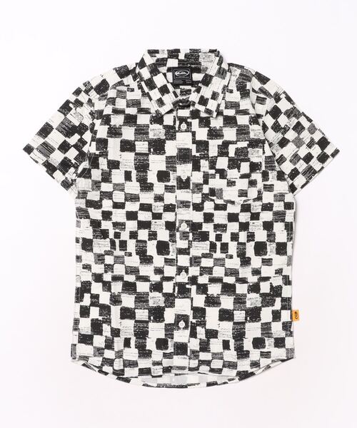 シャツ ブラウス キッズ SATURN DISTORT SS YO/クイックシルバーキッズ半袖総柄シャツ :81102905:ZOZOTOWN ...