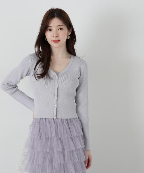 PROPORTION BODY DRESSING（プロポーションボディドレッシング） アンサンブル チュール付きアンサンブルニット / 1215170313 : ZOZOTOWN Yahoo ...