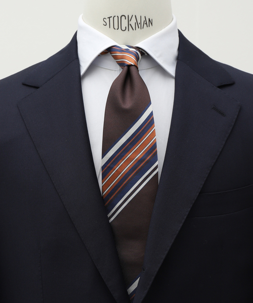 EDIFICE（エディフィス） ネクタイ PB レジメンタルマルチストライプ