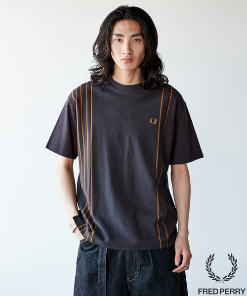FRED PERRY 「FRED PERRY」 半袖Tシャツ SMALL チャコールグレー メンズ : ZOZOTOWN Yahoo!店 - 通販 - Yahoo!ショッピング