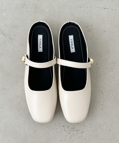 CLEA パンプス レトロストラップフラットミュール : ZOZOTOWN Yahoo!店 - 通販 - Yahoo!ショッピング