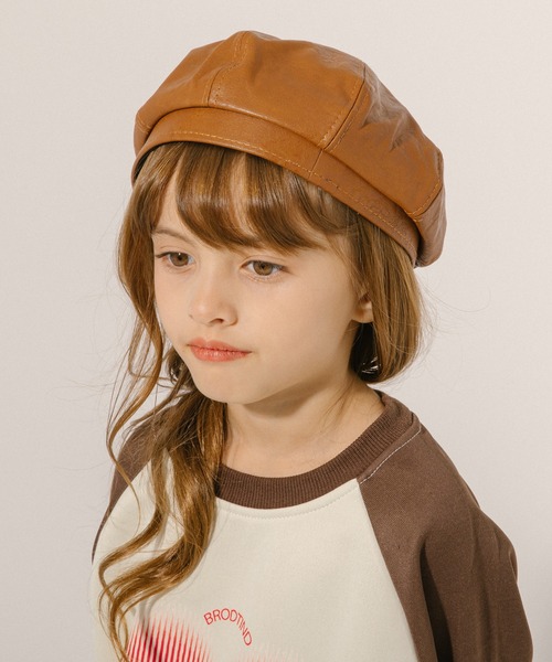 URBAN CHERRY 帽子 ベレー帽 フェイクレザーベレー帽 キッズ 子供 女の子 : ZOZOTOWN Yahoo!店 - 通販 - Yahoo!ショッピング