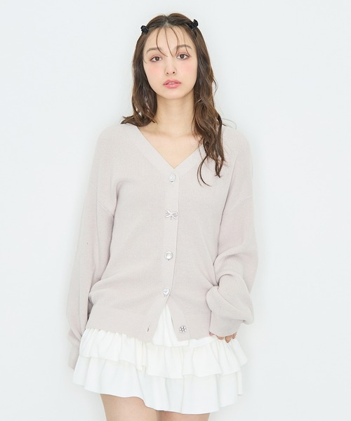 INGNI（イング） カーディガン いろいろ装飾ボタン畦ニットカーディガン レディース : ZOZOTOWN Yahoo!店 - 通販 - Yahoo!ショッピング