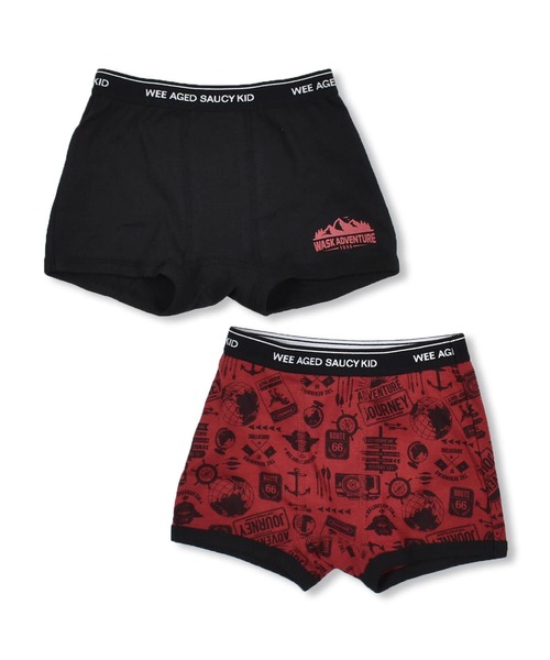 WASK（ワスク） 無地 + 総柄 2P コットン フライス ショーツ (110~160cm) : ZOZOTOWN Yahoo!店 - 通販 - Yahoo!ショッピング