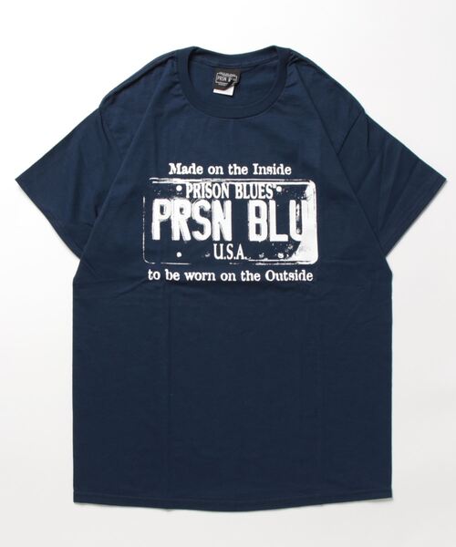 tシャツ Tシャツ メンズ 「PRSN BLU」（UN）USA PLATE T-SHIRT :73995910:ZOZOTOWN Yahoo ...