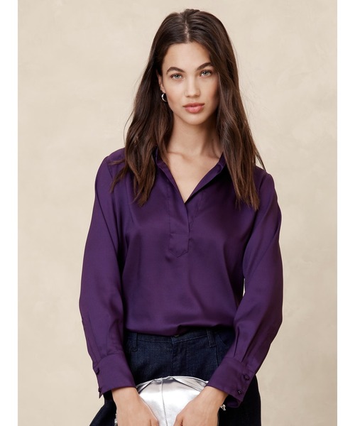 シャツ ブラウス BANANA REPUBLIC FACTORY STORE ジョニーカラーシャツ レディース : 85584910 : ZOZOTOWN Yahoo!店 - 通販 ...