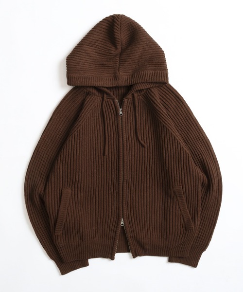 Adoon plain 「Adoon plain」 ニットパーカー LARGE ブラウン メンズ : ZOZOTOWN Yahoo!店 - 通販 - Yahoo!ショッピング