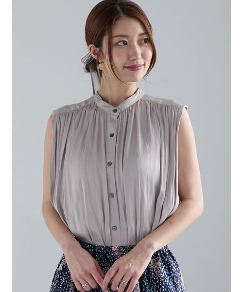 Te chichi ブラウス シャツ スプリットサテンノースリシャツ（セットアップ可） レディース : ZOZOTOWN Yahoo!店 - 通販 - Yahoo!ショッピング