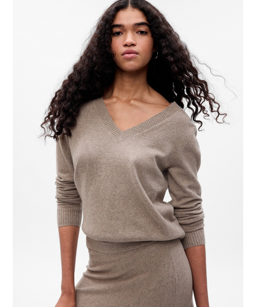 「GAP」 Vネックニット M クリアブラウン レディース :82796914:ZOZOTOWN Yahoo!店 - 通販 - Yahoo!ショッピング