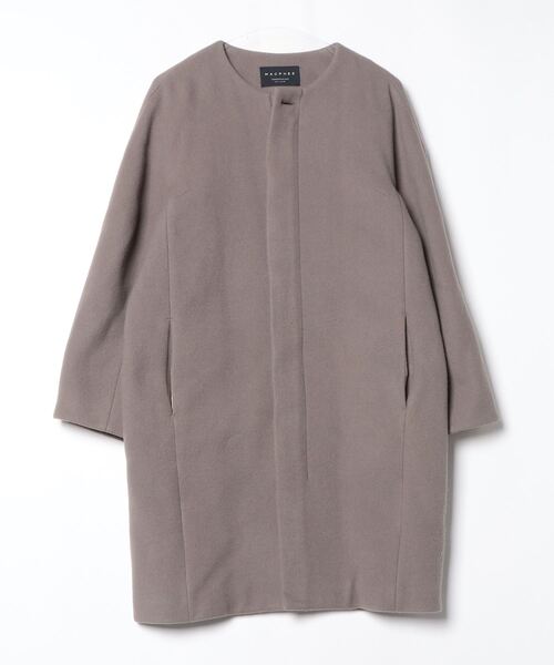 「MACPHEE」 ノーカラーコート 34 ブラウン レディース : 85354914 : ZOZOTOWN Yahoo!店 - 通販 - Yahoo!ショッピング