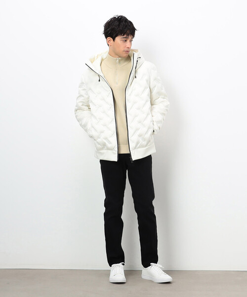 Yahoo!オークション - 「COMME CA ISM」 ダウンジャケット MEDIUM ホワ...