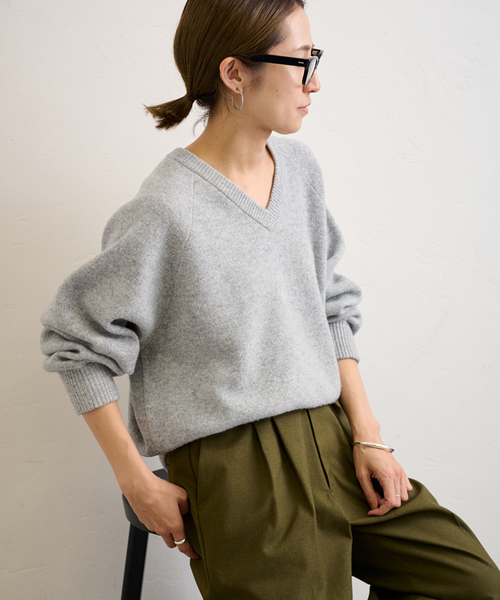 FRAMeWORK（フレームワーク） ニット 「追加」AQUA Vネックプルオーバー2 レディース : ZOZOTOWN Yahoo!店 - 通販 - Yahoo!ショッピング