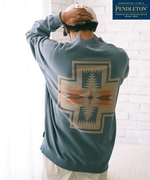PENDLETON 「PENDLETON」 スウェットカットソー LARGE ブルー メンズ : ZOZOTOWN Yahoo!店 - 通販 - Yahoo!ショッピング