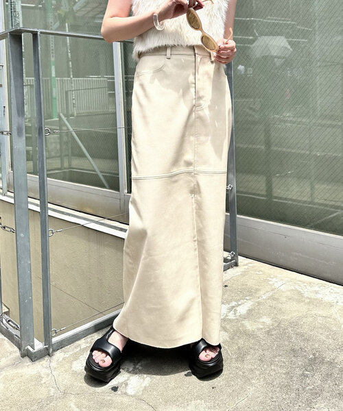 M-LINE 「mline」 タイトスカート 1 アイボリー レディース : ZOZOTOWN Yahoo!店 - 通販 - Yahoo!ショッピング