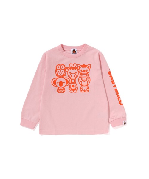 A BATHING APE tシャツ BABY MILO ＆ FRIENDS LS TEE キッズ 子供服 男の子 女の子 ...