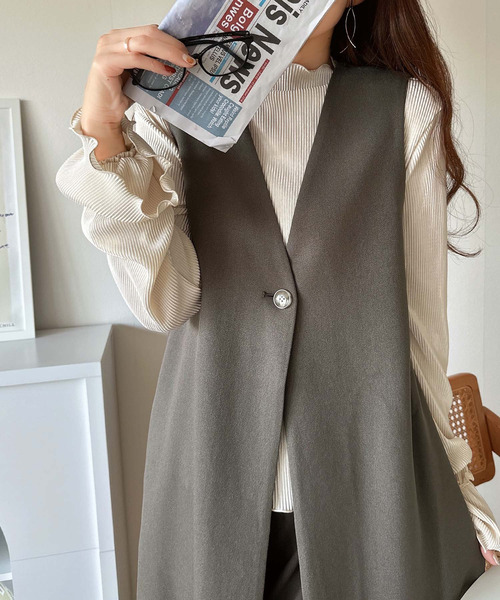 classicalelf 「classicalelf」 ベスト SMALL モカ レディース : ZOZOTOWN Yahoo!店 - 通販 - Yahoo!ショッピング