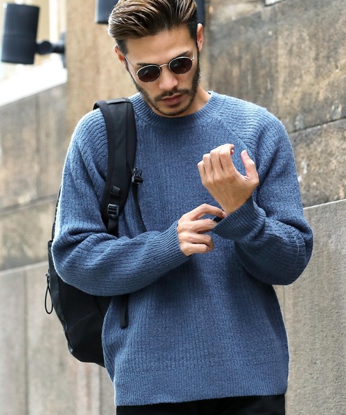 roshell（ロシェル） 長袖ニット X-LARGE ブルー メンズ : ZOZOTOWN Yahoo!店 - 通販 - Yahoo!ショッピング