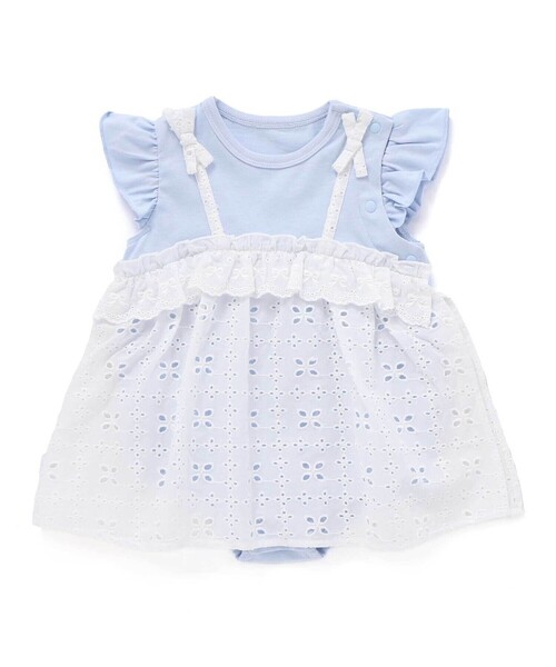 SLAP SLIP ベビー服 ロンパース 肩リボンお花レース切り替えロンパースベビー(70~80cm) : ZOZOTOWN Yahoo!店 - 通販 - Yahoo!ショッピング