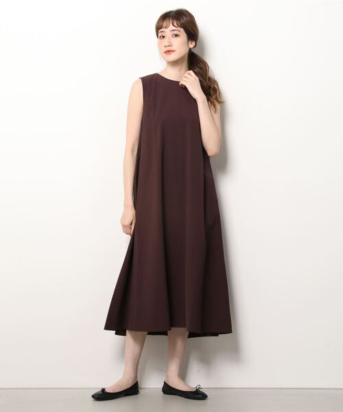 Demi-Luxe BEAMS 「Demi-Luxe BEAMS」 ノースリーブワンピース 38 ブラウン レディース : ZOZOTOWN Yahoo!店 - 通販 - Yahoo!ショッピング