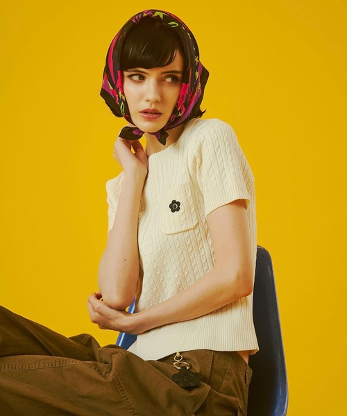 MARY QUANT（マリークヮント） 半袖ニット ONE SIZE レッド レディース : ZOZOTOWN Yahoo!店 - 通販 - Yahoo!ショッピング