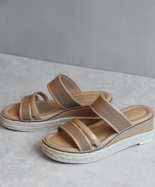 mirem サンダル Bicolor jute sandals レディース : ZOZOTOWN Yahoo!店 - 通販 - Yahoo!ショッピング