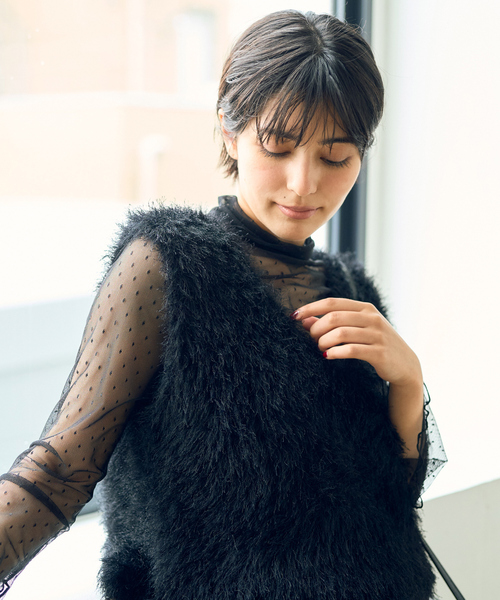 Rouge vif Anna（ルージュヴィフアンナ） tシャツ ドットチュール