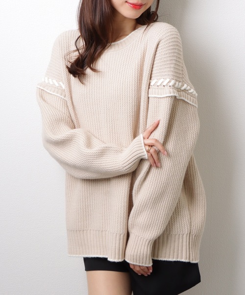 Lace Ladies（レースレディース） ニット セーター ラウンド ネック