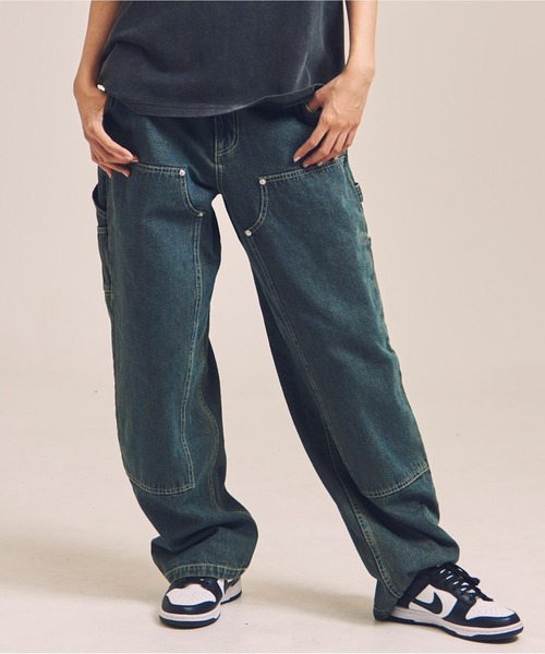 JACKROSE（ジャックローズ） ジーンズ JE-ビンテージ加工・ダブルニーデニムパンツ メンズ レディース : ZOZOTOWN Yahoo!店 - 通販 - Yahoo!ショッピング