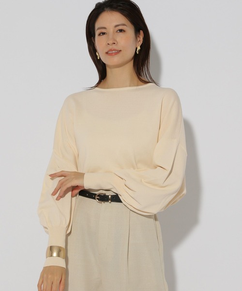 Elura ニット セーター サラサラタッチボートネックプルオーバー/ 291201 レディース : ZOZOTOWN Yahoo!店 ...