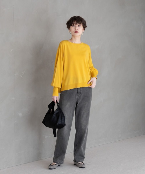 Elura ニット セーター サラサラタッチボートネックプルオーバー/ 291201 レディース : ZOZOTOWN Yahoo!店 ...