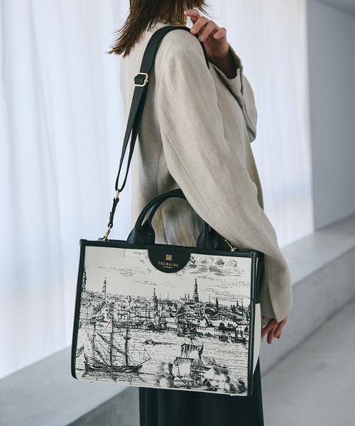 TREASURE TOPKAPI トートバッグ 「TREASURE TOPKAPI」キャンバス プリント ショルダー付き A4 レディース : ZOZOTOWN Yahoo!店 - 通販 ...