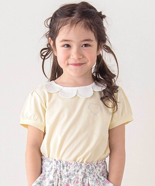 SLAP SLIP tシャツ スカラップ襟後ろゴム無地ボーダーTシャツ(80~130cm) キッズ 子供服 男の子 女の子 : ZOZOTOWN Yahoo!店 - 通販 - Yahoo!ショッピング