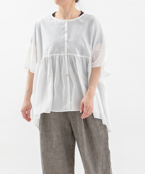 nop de nod（ノップドゥノッド） ブラウス シャツ Ciel COOL ローン