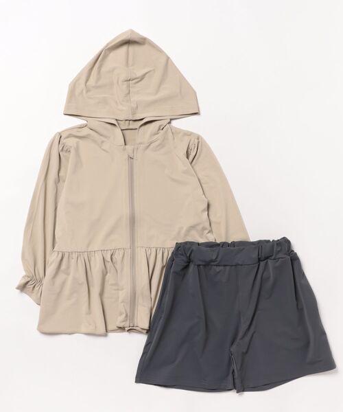 tu-hacci 水着 キッズ水陸両用ラッシュガードジップパーカー＆ショートパンツ キッズ 子供 : ZOZOTOWN Yahoo!店 - 通販 - Yahoo!ショッピング