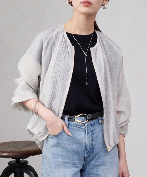 Chez toi 「Chez toi」 ジップアップブルゾン FREE ライトグレー レディース : ZOZOTOWN Yahoo!店 ...