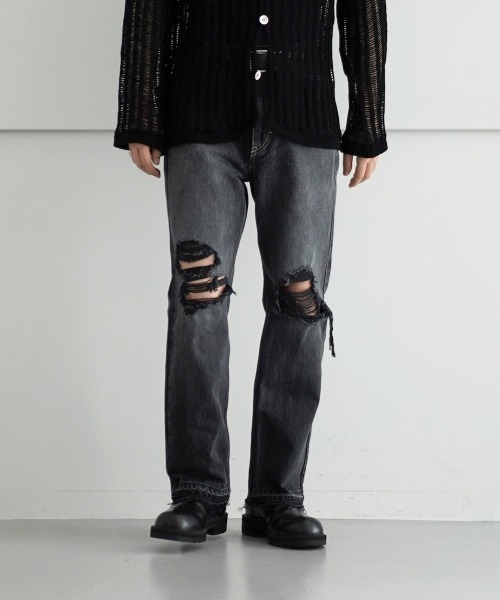 soe ジーンズ 「EXCLUSIVE」soe NEW JEANS -DAMAGED- メンズ レディース : ZOZOTOWN Yahoo!店 - 通販 - Yahoo!ショッピング