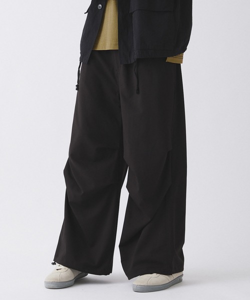 417 EDIFICE カーゴパンツ 「ZOZO限定」Comfort pants / タックワイドコンフォートパンツ メンズ ...