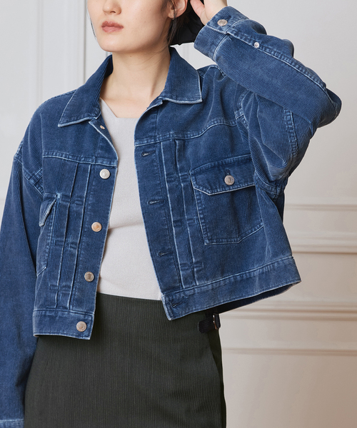 IENA LA BOUCLE（イエナラブークル） コート アウター インディゴコーデュロイブルゾン レディース : ZOZOTOWN Yahoo!店 - 通販 - Yahoo!ショッピング