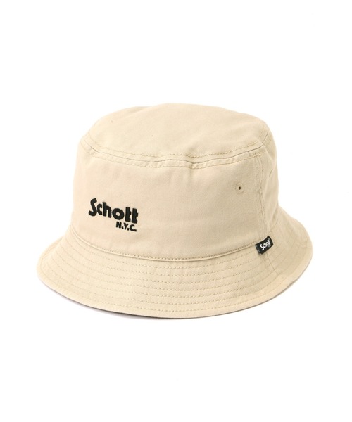 Schott N.Y.C（ショット） 帽子 ハット Schott/ショット/TWILL BUCKET HAT/ツイル バケットハット メンズ ...