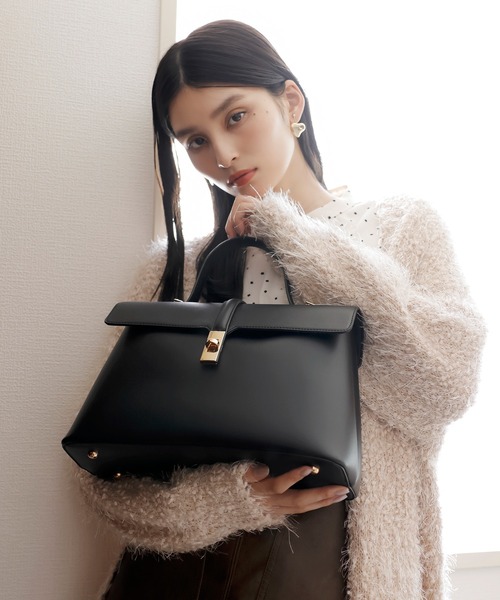 VIS ハンドバッグ 「新色追加」ひねり金具ワンハンドルバッグ「2WAY」 : ZOZOTOWN Yahoo!店 - 通販 - Yahoo!ショッピング