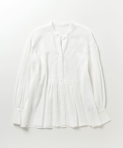 Yahoo!オークション - 「SHIPS any」 長袖ブラウス ONE SIZE オフホワ...