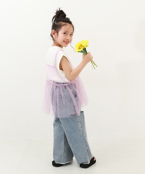 devirock tシャツ チュールキャミ ＆ プリントTシャツ 2点セット キッズ 子供服 女の子 : ZOZOTOWN Yahoo!店 - 通販 - Yahoo!ショッピング