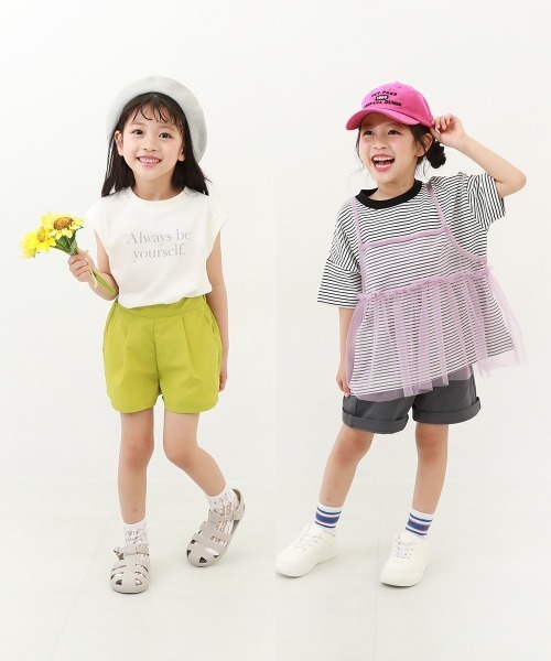 devirock tシャツ チュールキャミ ＆ プリントTシャツ 2点セット キッズ 子供服 女の子 : ZOZOTOWN Yahoo!店 - 通販 - Yahoo!ショッピング