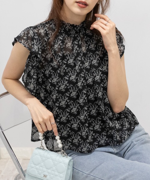 シャツ ブラウス レディース プチハイネック フリル袖 ブラウス :83900938:ZOZOTOWN Yahoo!店 - 通販 ...