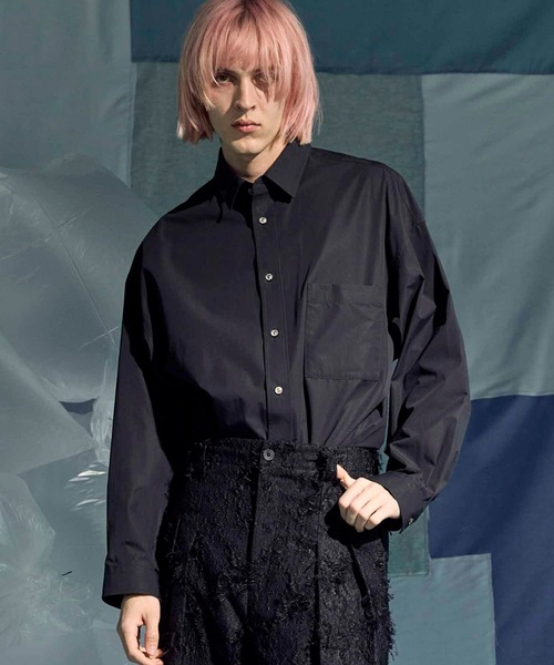 MAISON SPECIAL シャツ 「UNISEX」120/2 Suvin Cotton Typewriter Prime-Over Shirt/スビンコットンタイプライタープラ ...