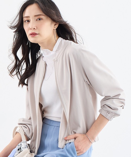 A/C DESIGN BY ALPHA CUBIC 「A/C CUBIC」 ジップアップブルゾン 11号 ライトグレー レディース : ZOZOTOWN Yahoo!店 - 通販 ...